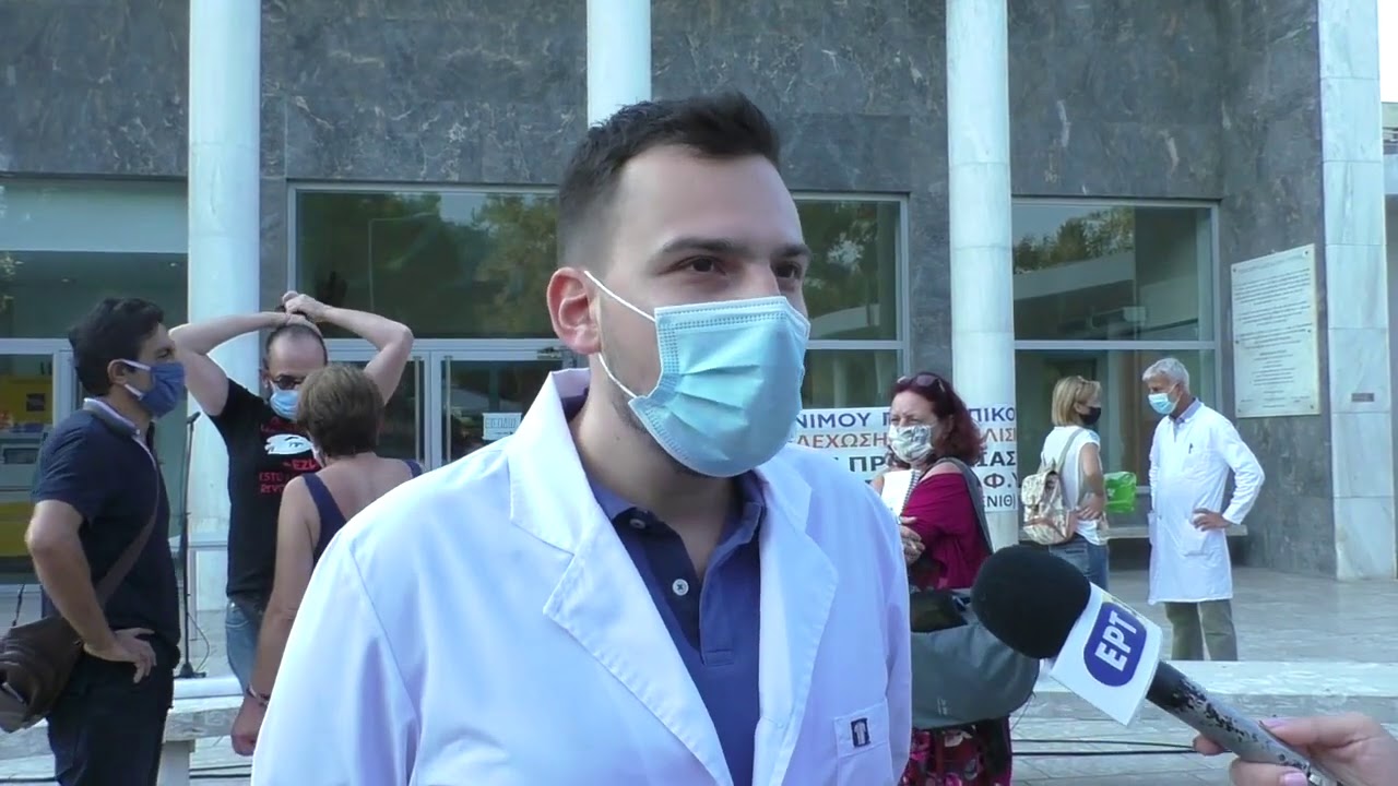 O Πρόεδρος της Ένωσης Νοσοκομειακών Ιατρών Θεσσαλονίκης Χρήστος ...